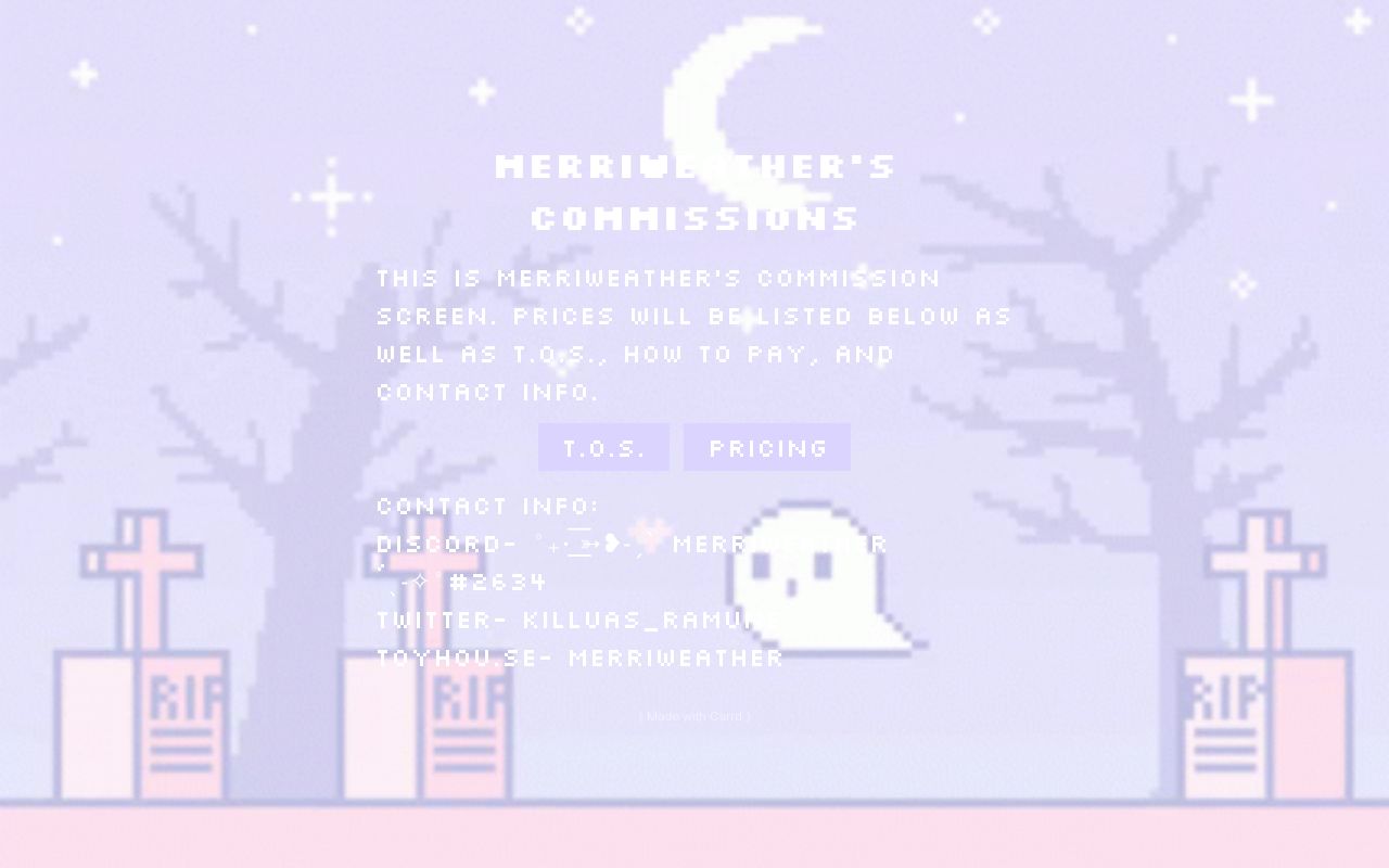 Merriweather’s Starting Comm Screen